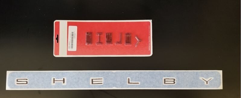 Classic Ford Mustang SHELBY Chrome Trunk/Hood Lettering W/ Template ...