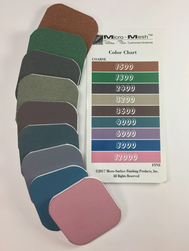 MICRO-MESH 2" x 2" Polishing & Finishing Pads - 9 Grades - Made in USA ...