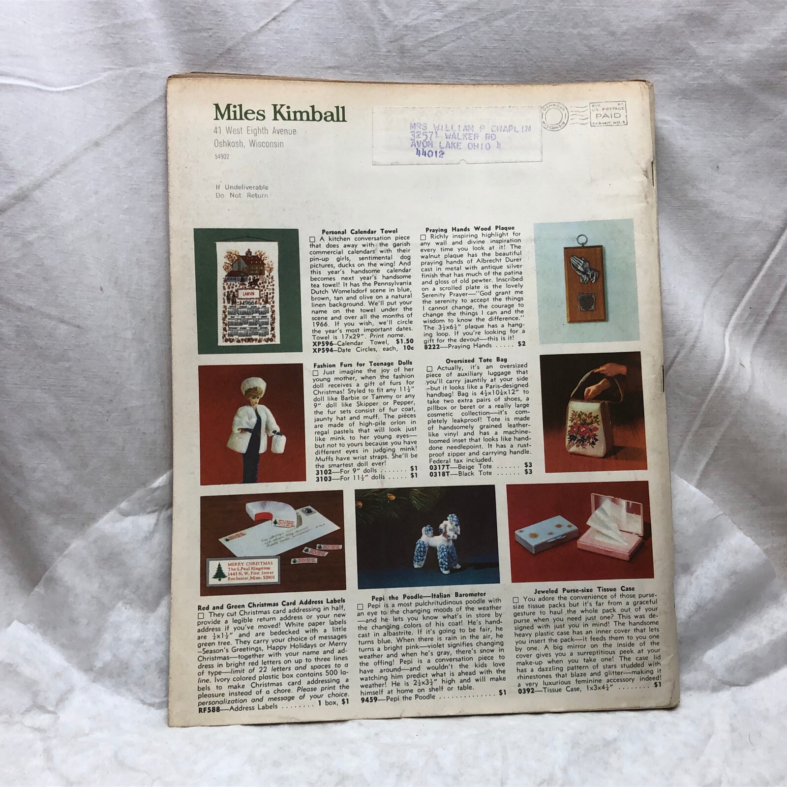 Vintage 1965 Miles Kimball Company of Oshkosh Wisconsin Magazine | eBay