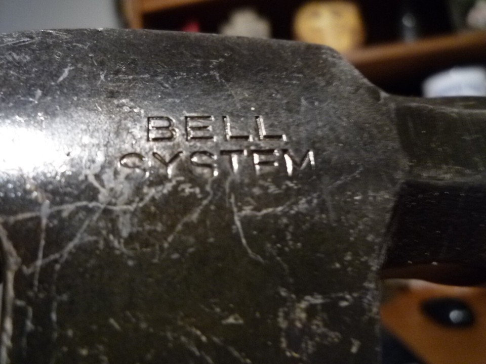 VINTAGE STANLEY "BELL SYSTEM" HICKORY 14" WOODEN CLAW HAMMER ~ RESTORED ...