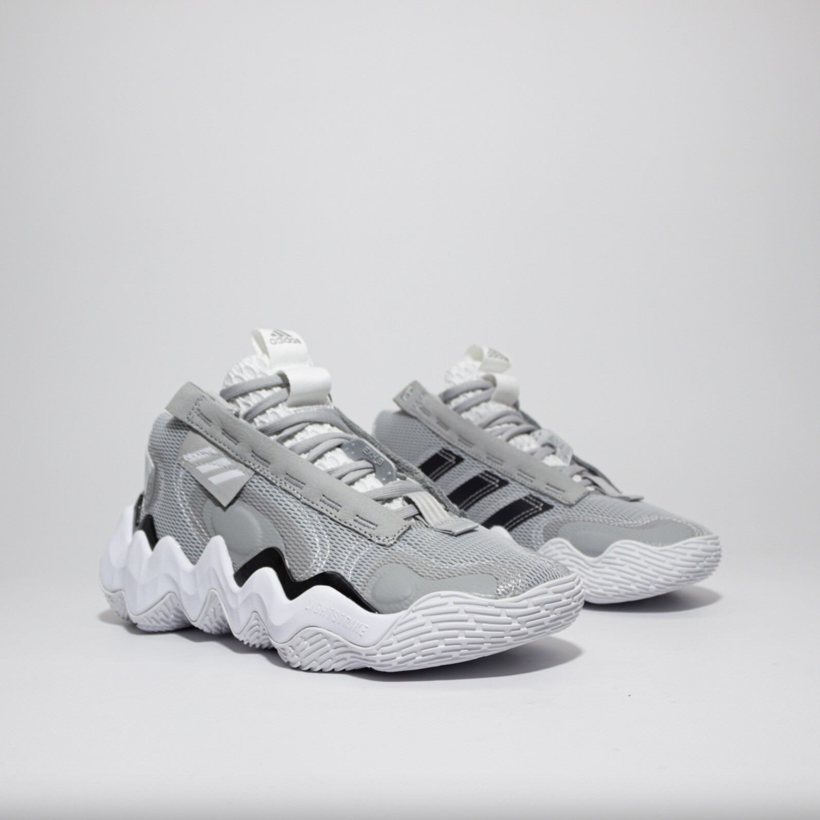 Size 8.5 - adidas Exhibit B Mid Grey Black White W for sale online | eBay