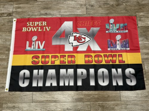 Kansas City Chiefs Super Bowl 2022 2023 Back To Back Champions 3x5 Feet ...