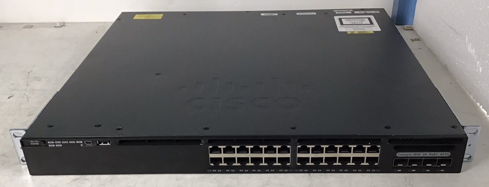 Cisco Catalyst 3650 WS-C3650-24PS-S 24-Port Gigabit Managed PoE+ ...