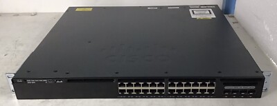 Cisco Catalyst 3650 WS-C3650-24PS-S 24-Port Gigabit Managed PoE+ ...