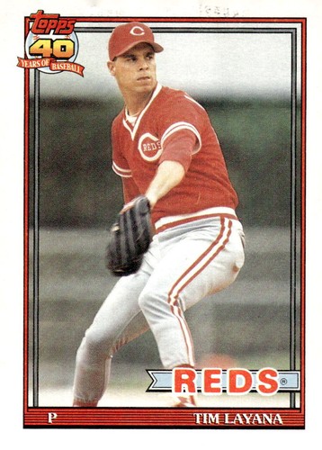 1990 Topps #627 Tim Layana - Cincinnati Reds | eBay