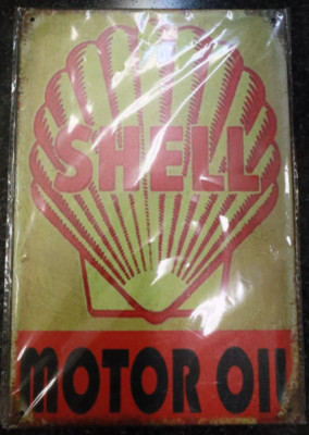 Vintage Style Shell Motor Oil Sign - Brand New - Great Collectors Item ...