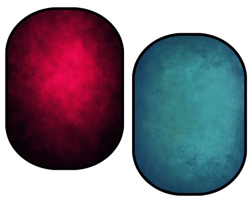 Collapsible Backdrop Pop Up Backdrops Portable Red Cyan Photo ...