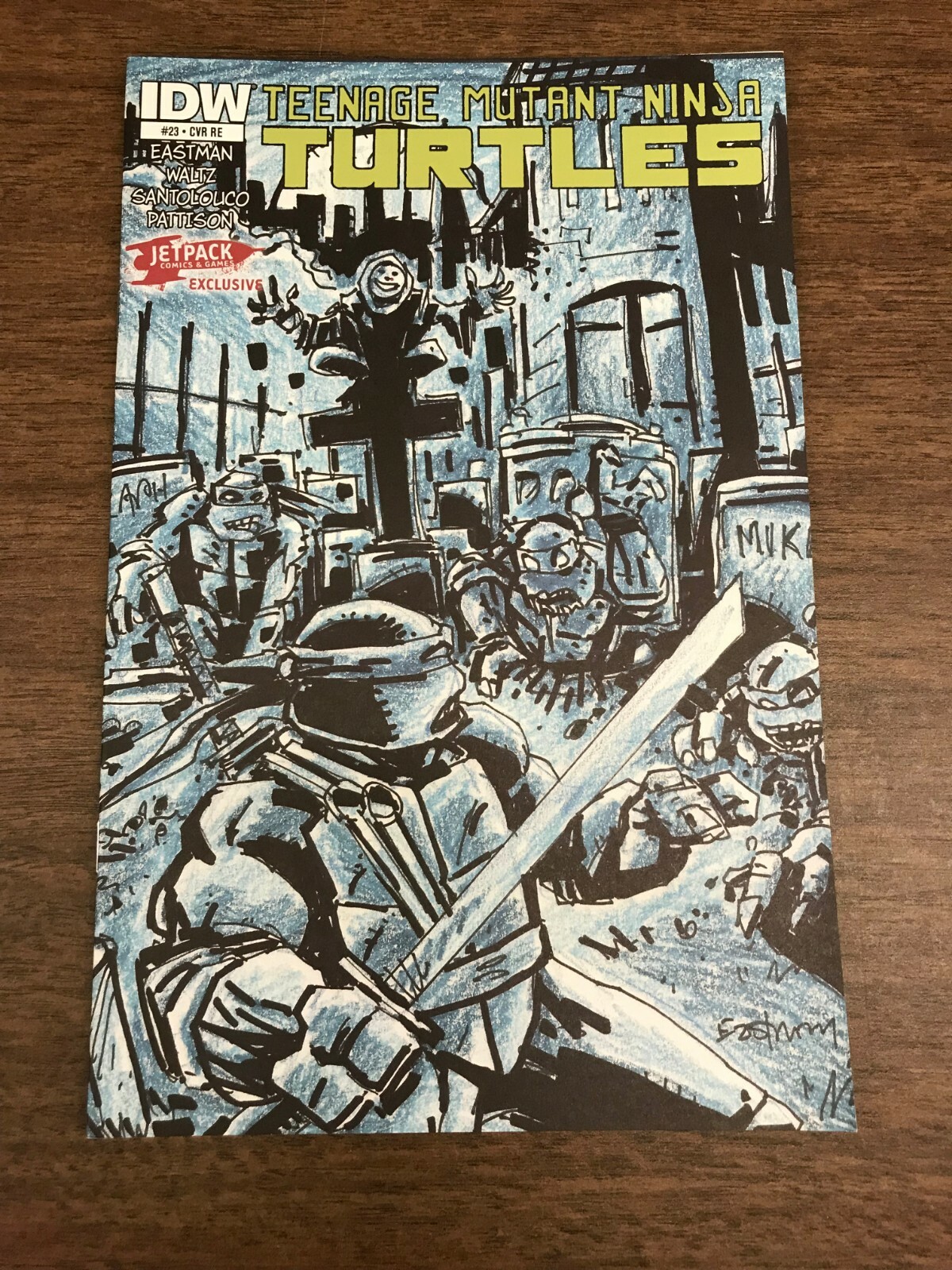 TEENAGE MUTANT NINJA TURTLES 23 JETPACK COMICS EXCL VARIANT Eastman ...