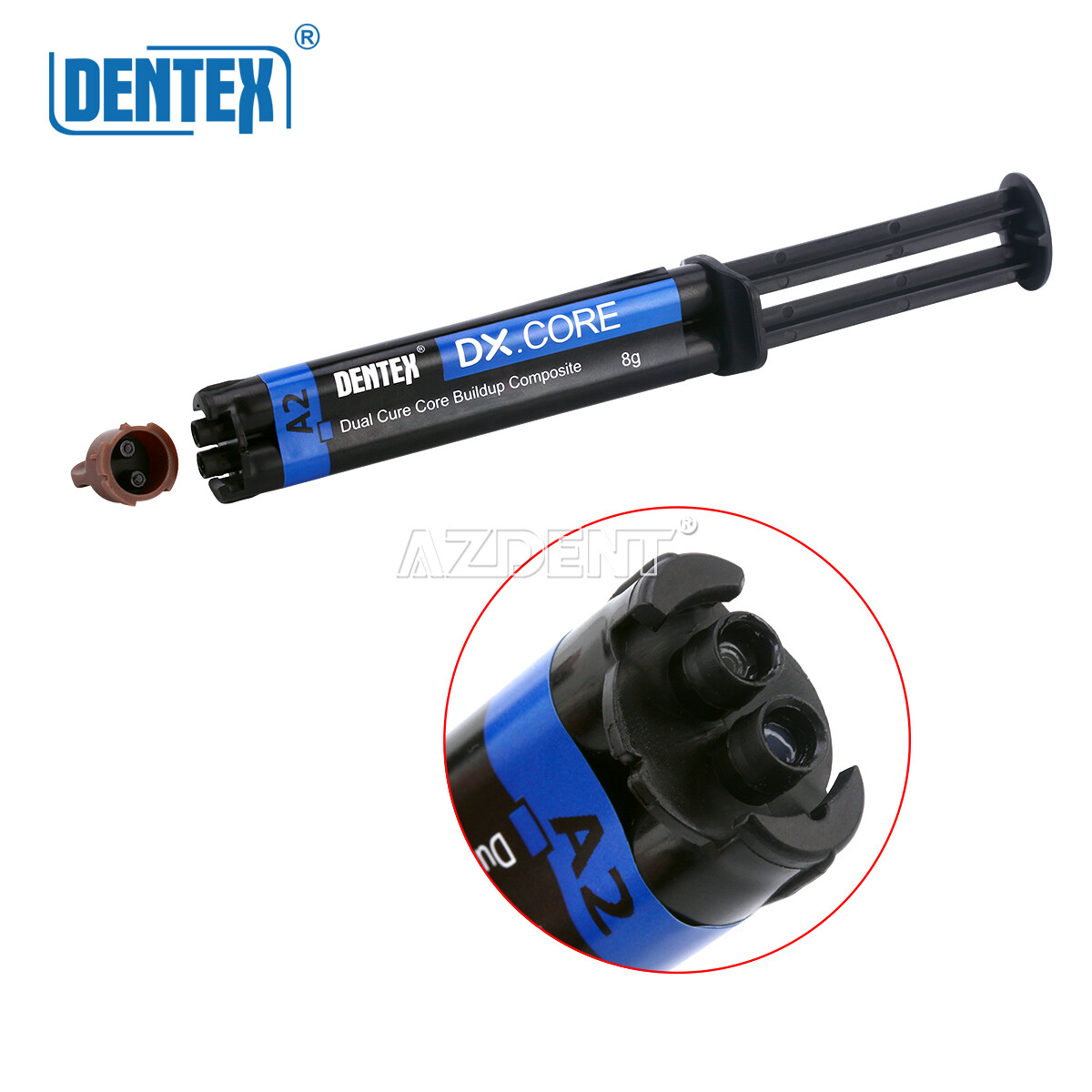 2 x Dental Dual Cure Flowable Composite Resin Core Build Up Refill A2 ...