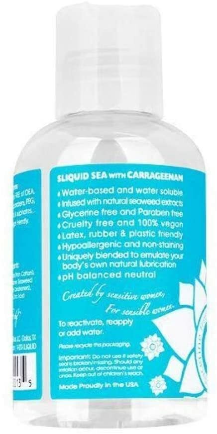 Sliquid Sea Lube Water-Based NATURAL Intimate Lubricant 4.2oz | eBay