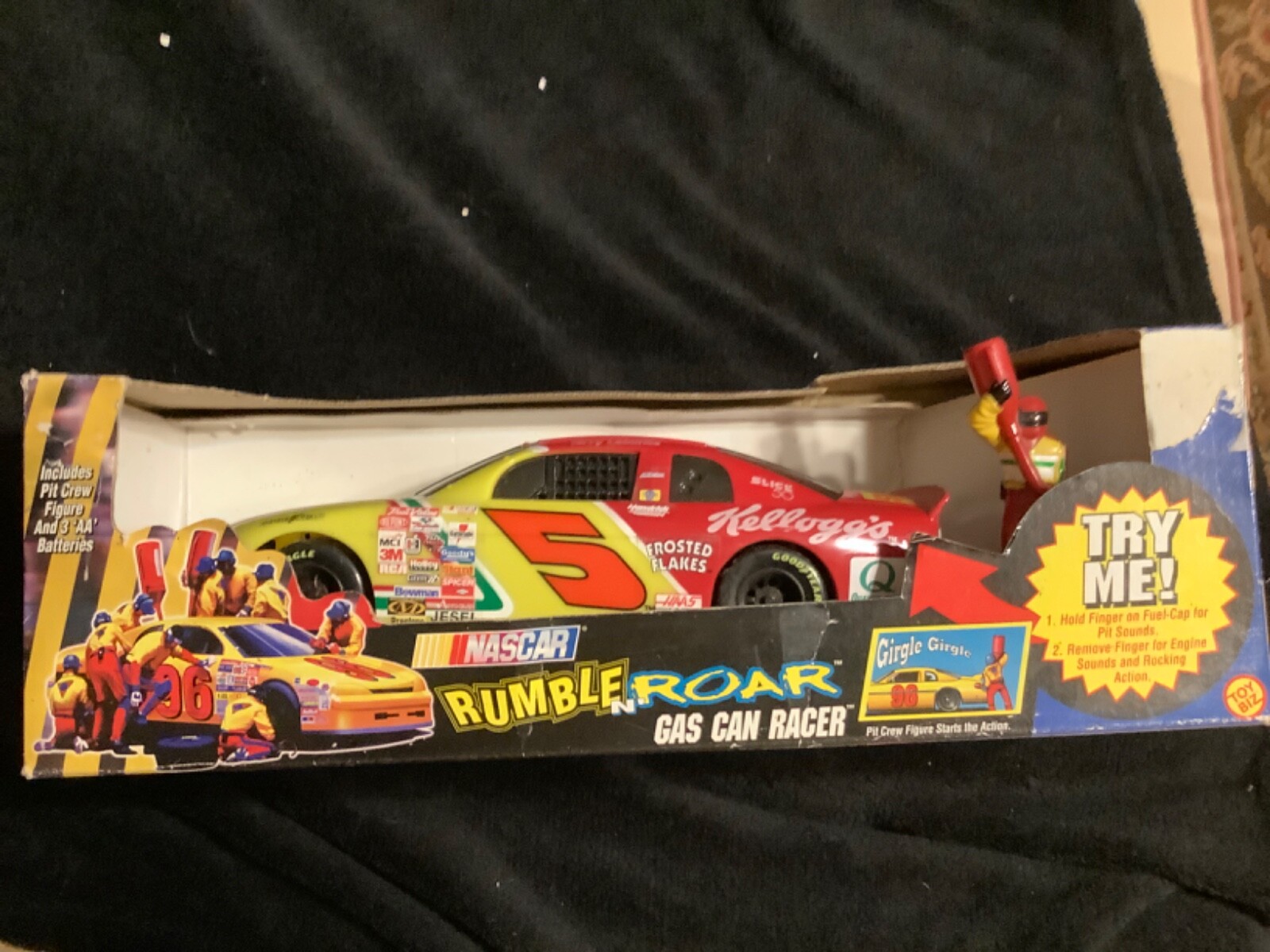 Toy Biz 1:18 Scale Rumble and Roar Racer NASCAR #5 Kellogg's 1997 Monte ...