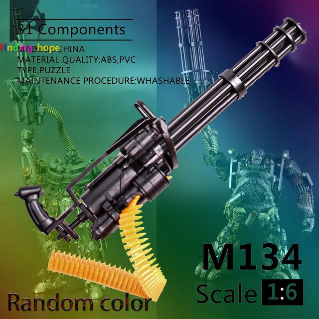 1/6 Scale M134 Gatling Machine Gun Terminator Army Weapon Figures ...