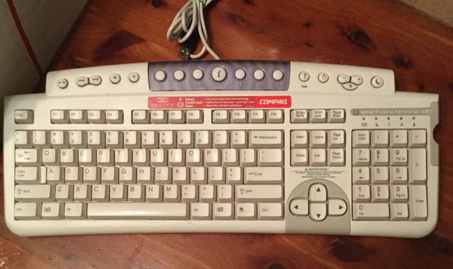 Compaq Kus0060 USB Smart Credit Card Terminal Internet Keyboard for ...