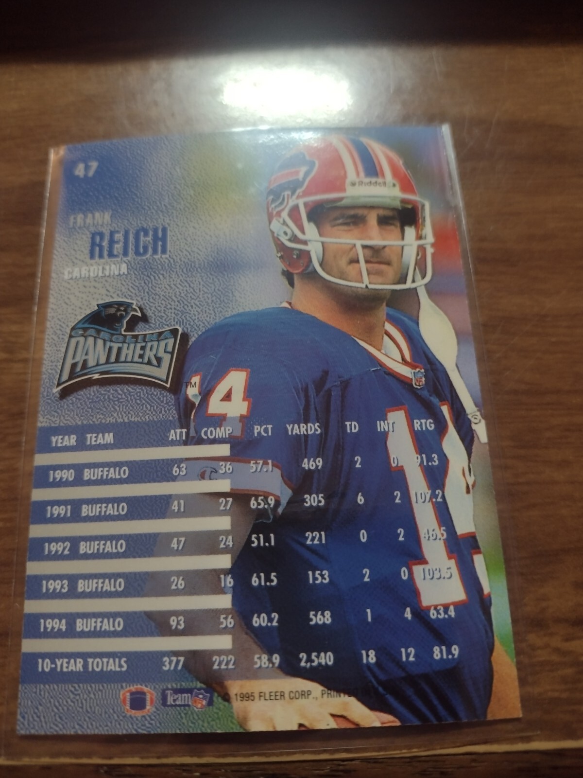 Nolan Harrison, Mark Stepnoski &Frank Reich Fleer #191,154&47 good ...