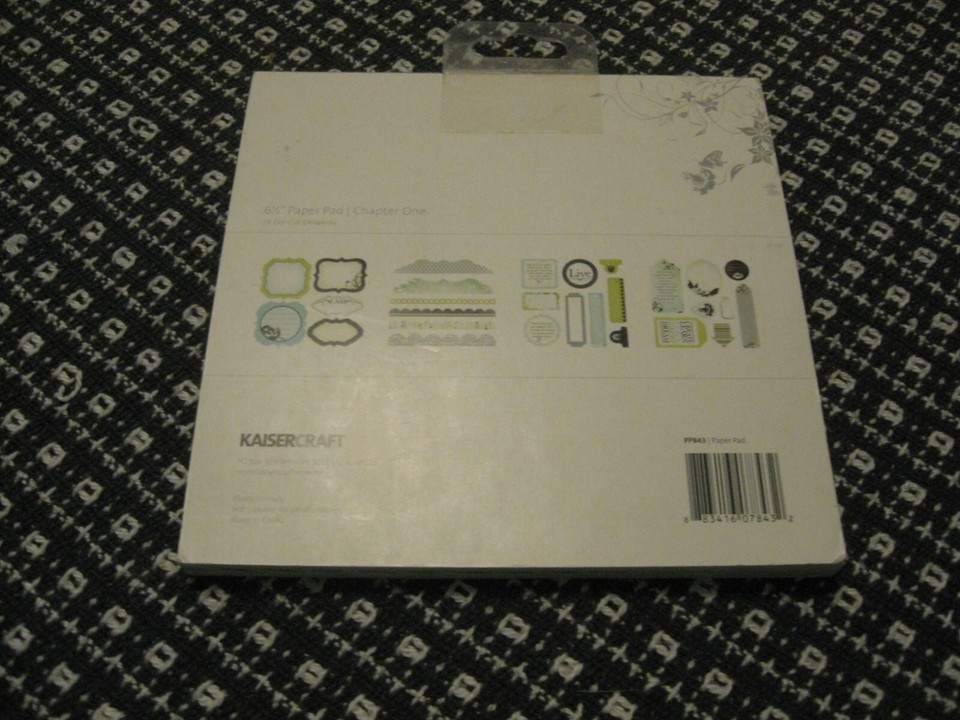 Kaisercraft 6 1/2" Paper Pad PP8443 Chapter One New - Retired | eBay