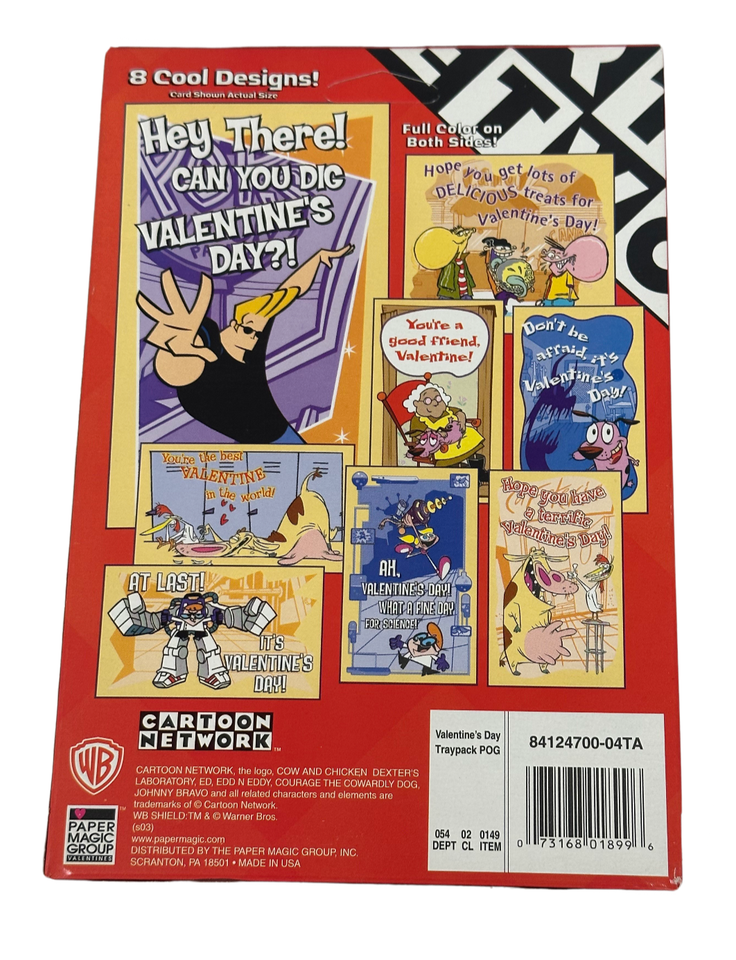 VALENTINES CARDS CARTOON NETWORK 32 Cards 8 different designs Sealed ...