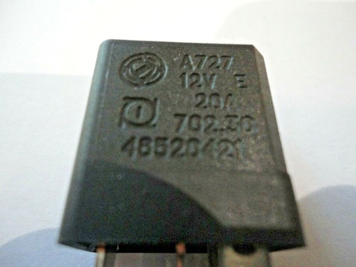 FIAT ALFA ROMEO MULTI USE BLACK 12V 20A MICRO RELAY A727 12V E 702.30 ...
