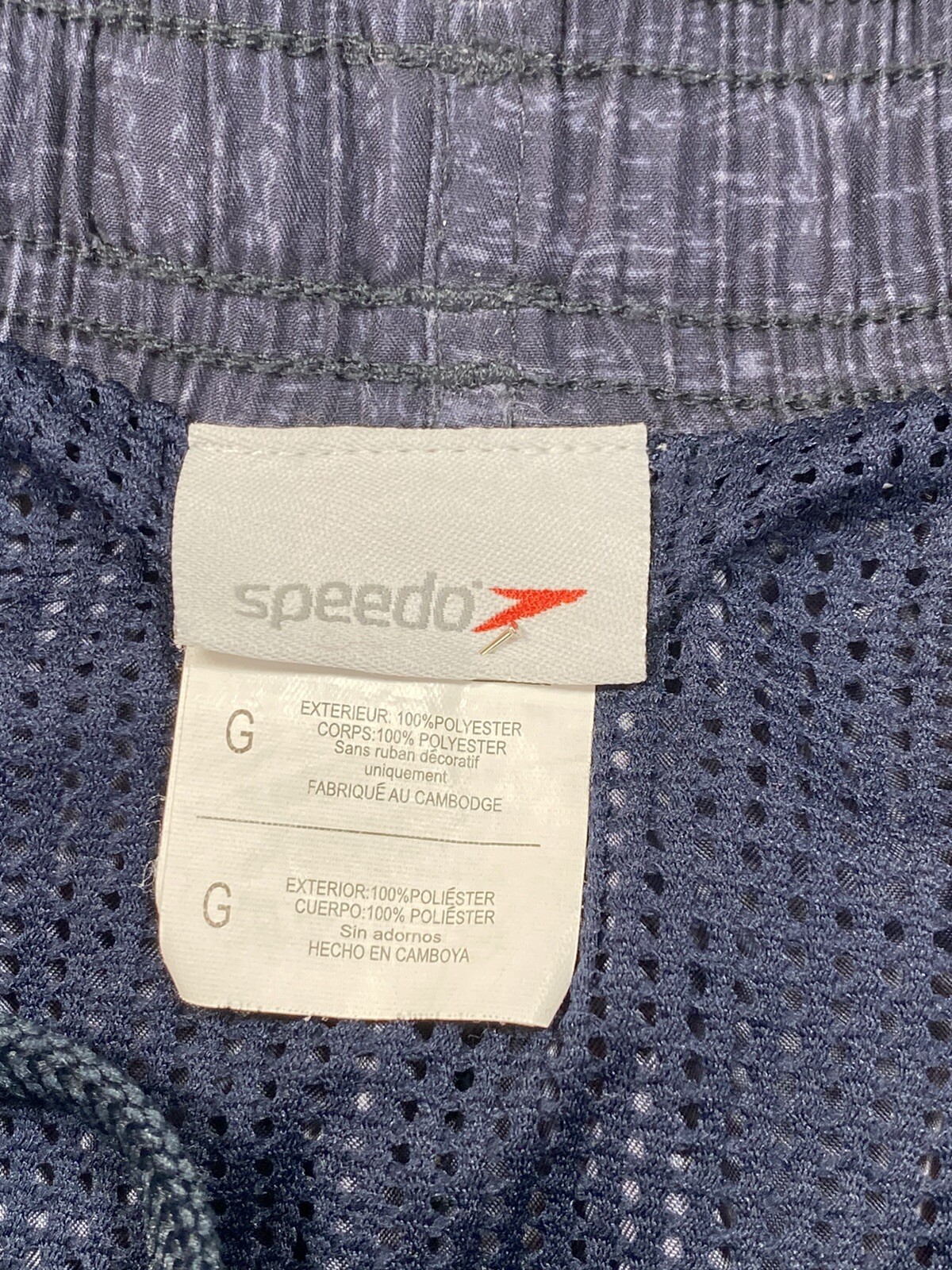 Speedo Men's Blue Swimsuit Trunks with Floral Sides. … - Gem