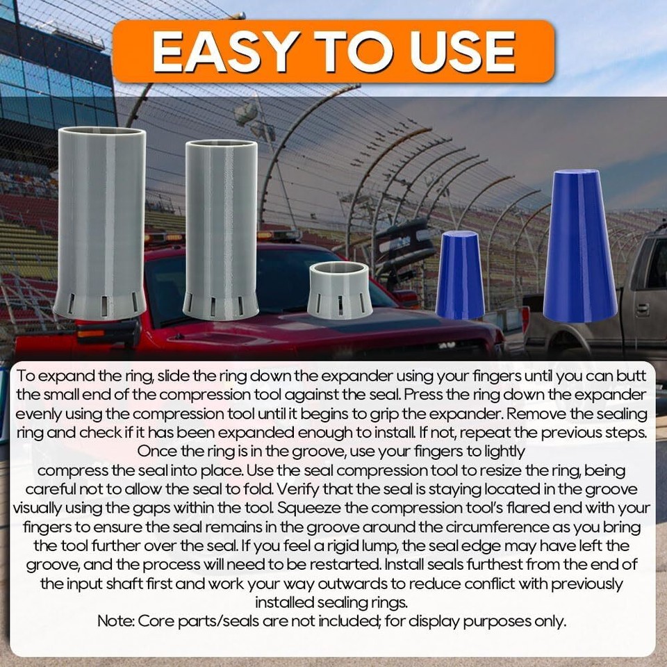 Input Shaft Solid Sealing Ring Resize Tool Kit For Ford 10R80 Auto ...