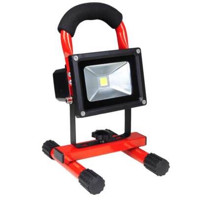 10W Cordless Rechargeable LED Flood Spot Work Light Lamp Camp Weather ...