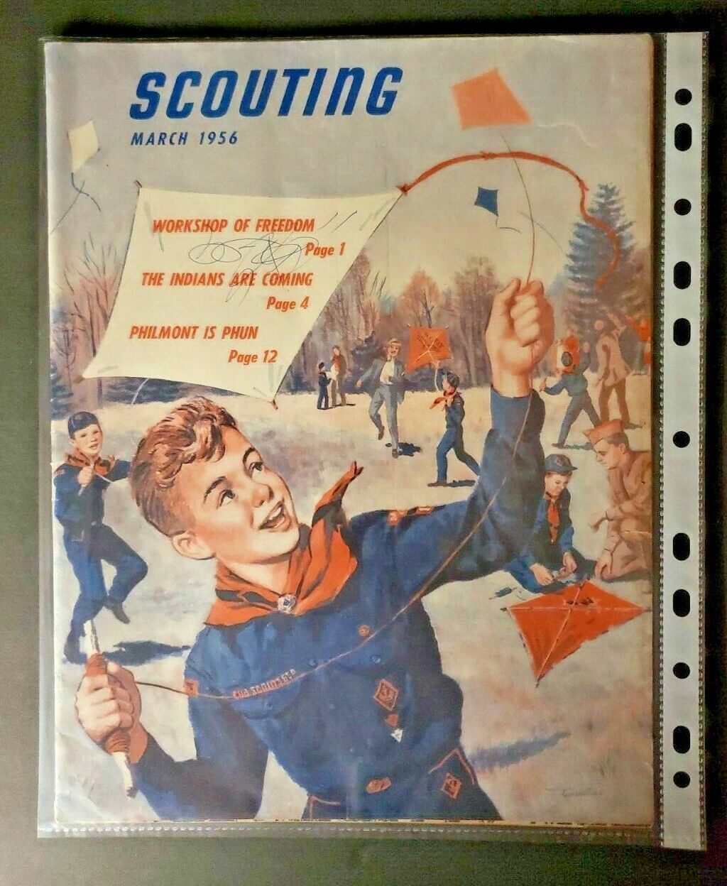 Vintage Scouting Boy Scout magazine March 1956 The Indians are Coming ...