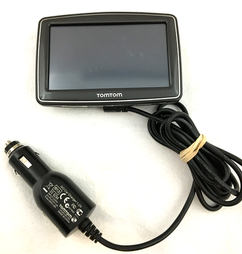 TomTom GPS XL Wide Screen Navigation N14644 With 9V Car Adaptor Tested ...