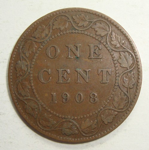 1908 CANADA ONE 1 CENT EDWARD VII LARGE PENNY COIN | eBay