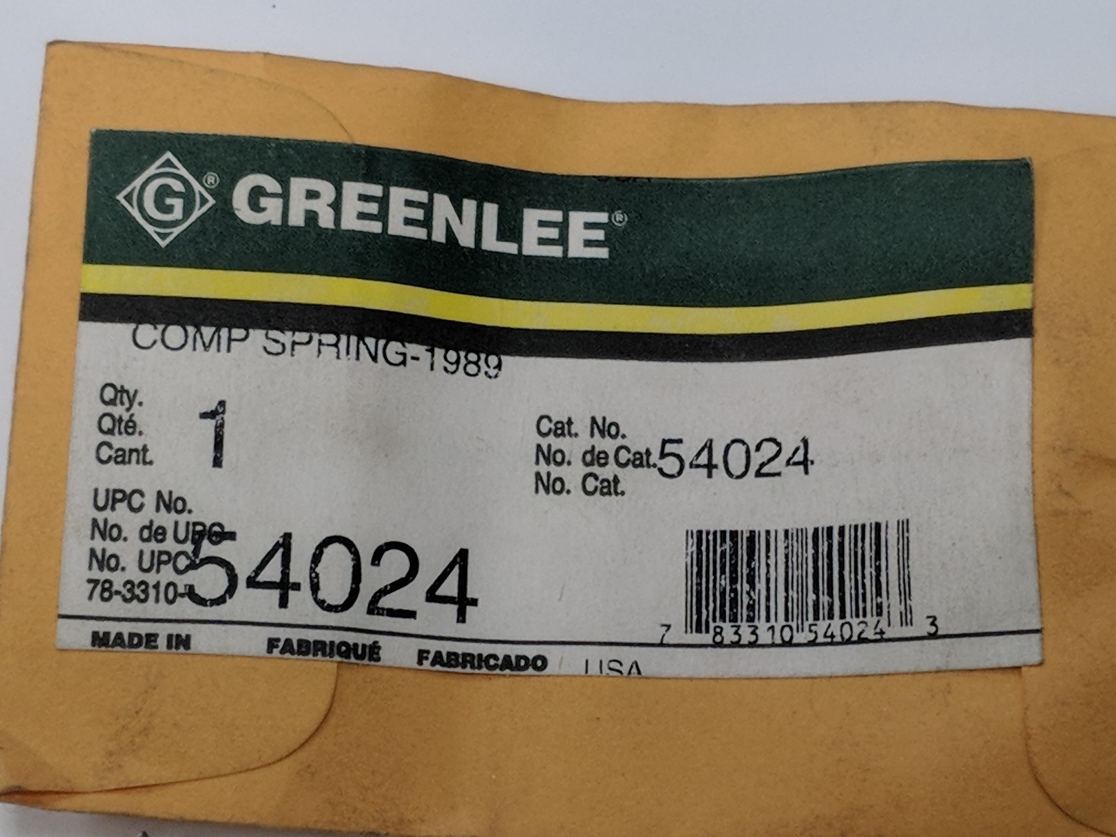 GREENLEE COMP SPRING-1989, 54024 (LOT OF 13) | eBay