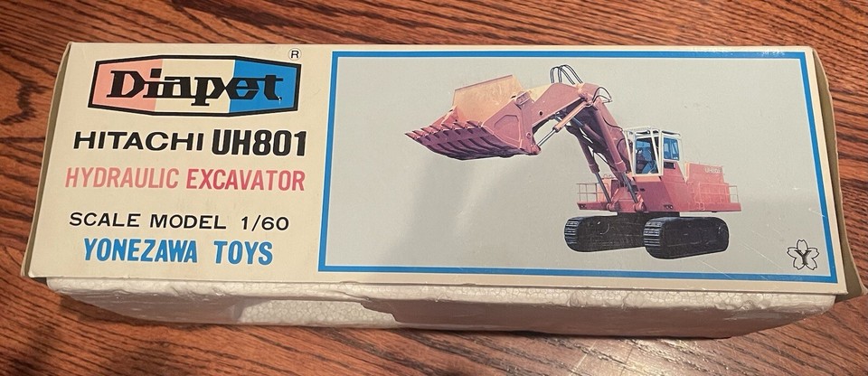 Diapet Hitachi UH801 Hydraulic Excavator Scale Model 1/60 Yonezawa Toys ...