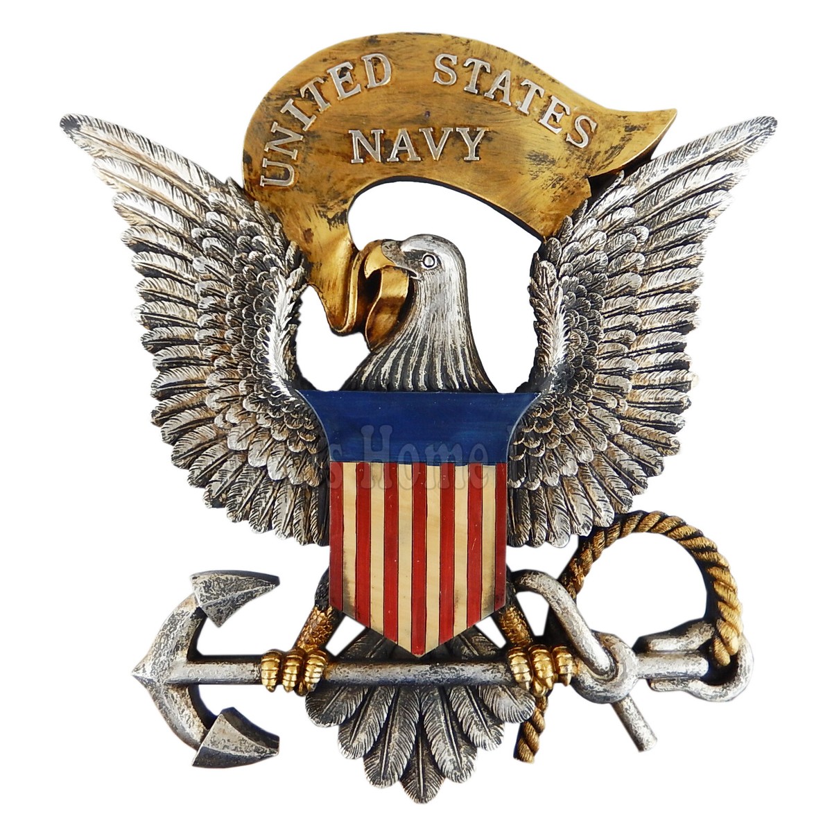 Us Navy Logo With Eagle With American Flag American Bald Eagle Flag