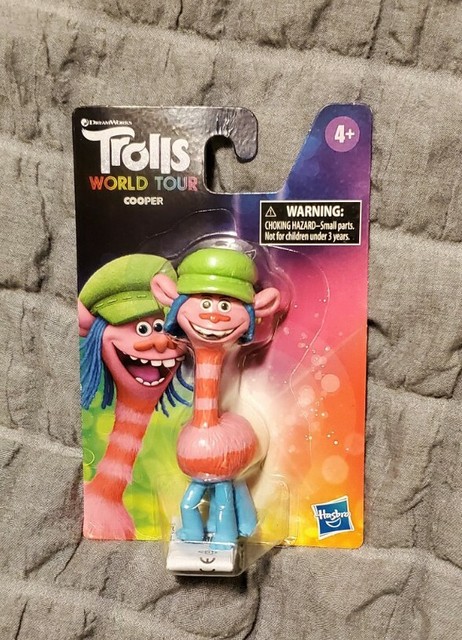 2020 Dreamworks Trolls World Tour Cooper 3 Inch Figure Hasbro in Pkg ...