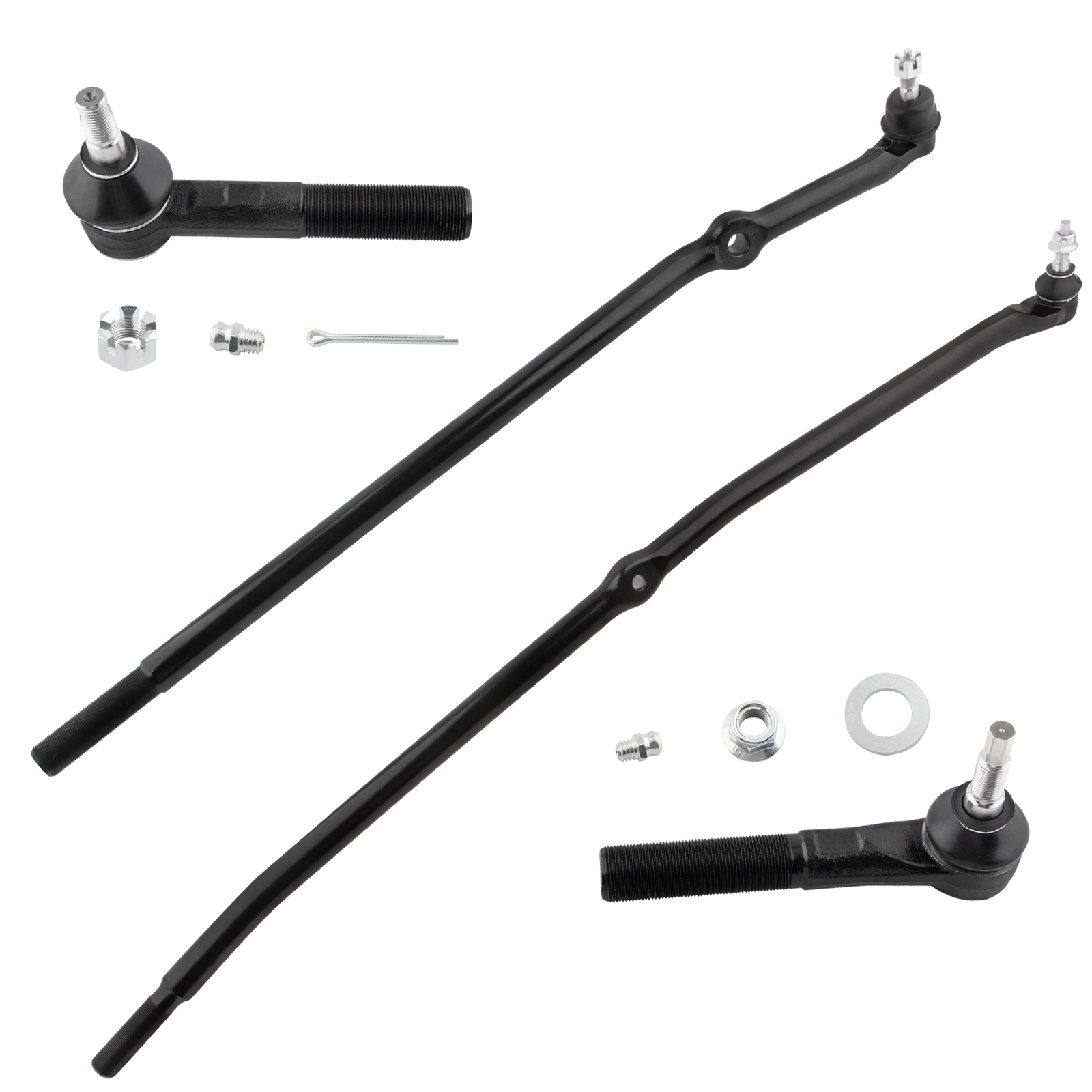 4PCS Front Suspension Tie Rod Kit For Dodge Ram 1500 2500 3500 4WD 4x4 ...
