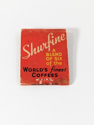 1940's Bobtail Matchbook Cover Surefine Coffee A Blend Of The World's ...