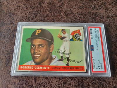 1955 Topps Baseball ROOKIE Roberto Clemente #164 - PSA 4 - Pittsburgh ...