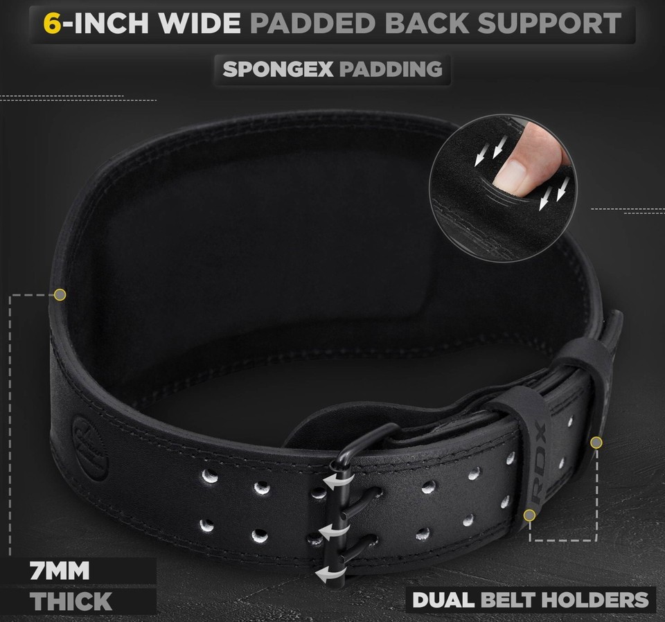 RDX Weight lifting Belt, Perfect Leather Gym Belt for Bodybuilding ...