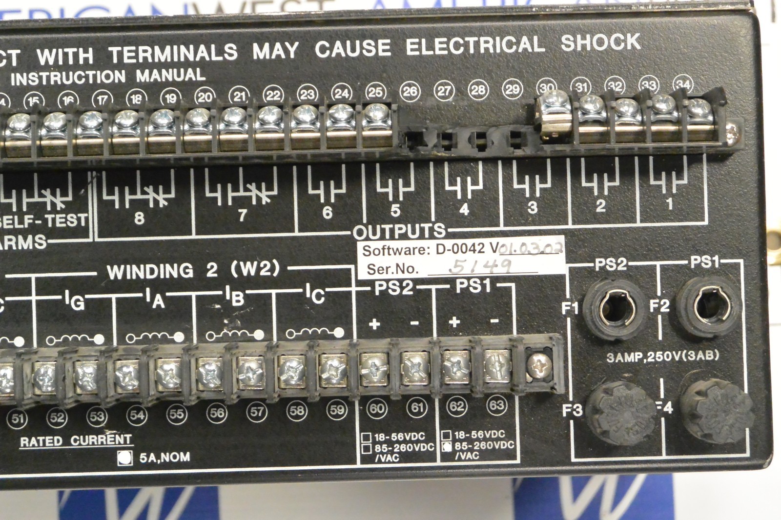 Beckwith Electric M3310 Integrated Transformer Protection Panel Used ...