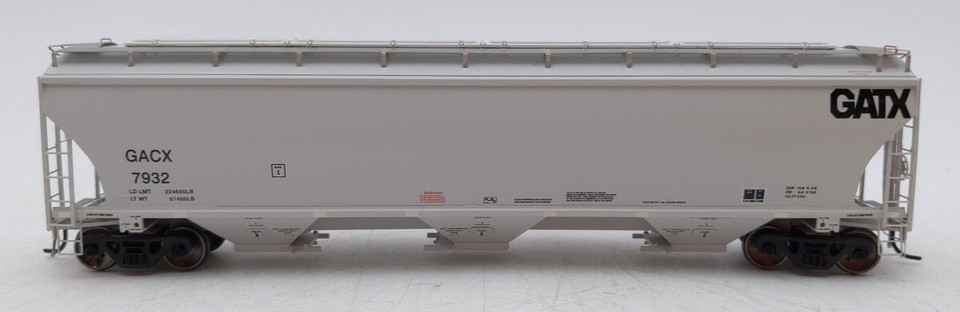 Athearn G4293 HO Scale GATX Trinity 5161 Covered Hopper Car #7932 LN ...