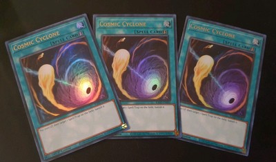 3x Cosmic Cyclone RA02-EN061 Ultra Rare 1st Ed NM Yugioh! Playset | eBay