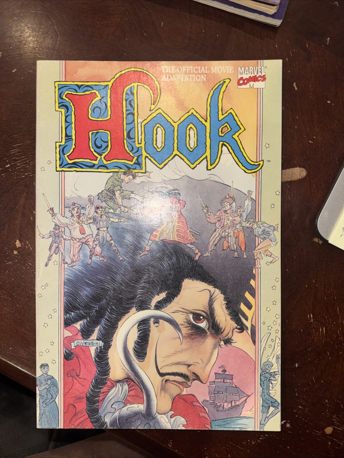 1991 Marvel Magazine Hook #1 the official movie adaption | eBay