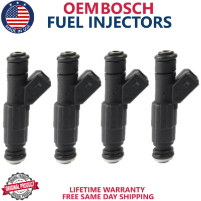 x4 GENUINE BOSCH Fuel Injectors For 1995, 1997 Dodge Neon 2.0L I4 ...