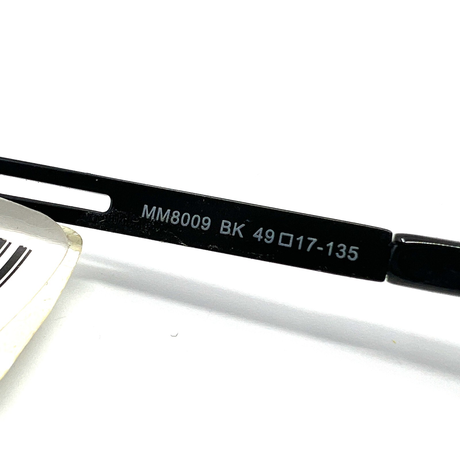 Tempo Eyeglasses Frames MM 8009 BK Black rectangle opticals 49-17-135 ...