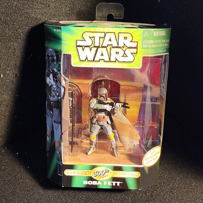 Star Wars BOBA FETT 300TH FIGURE (Hasbro 2000) Rocket Firing Backpack ...