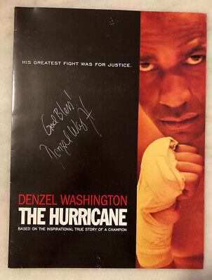 Autographed Denzel Washington Press Kit Folder; THE HURRICANE ...
