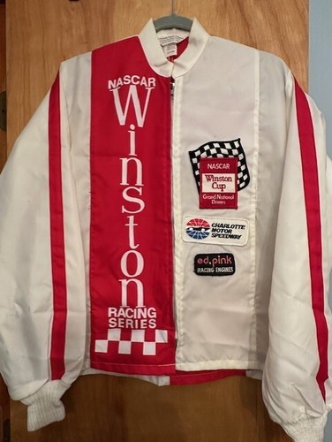 VTG 70s NASCAR Winston Racing Series Striped Pit Issued Windbreaker ...