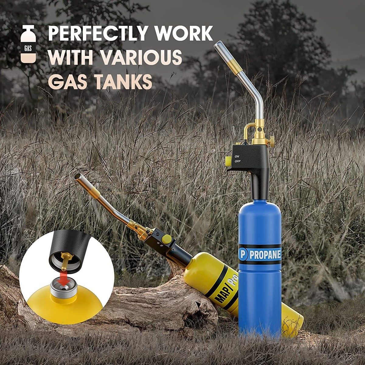 Map Gas Head High Intensity Propane Torch Head,GJ-4000 Pro Trigger ...