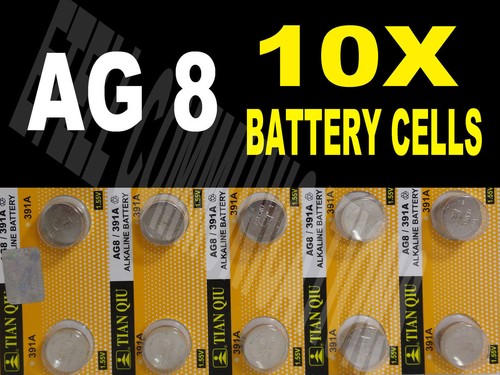 AG8 LR1120 LR55 Watch Battery Cells Coin Batteries Alkaline Seller B4 ...