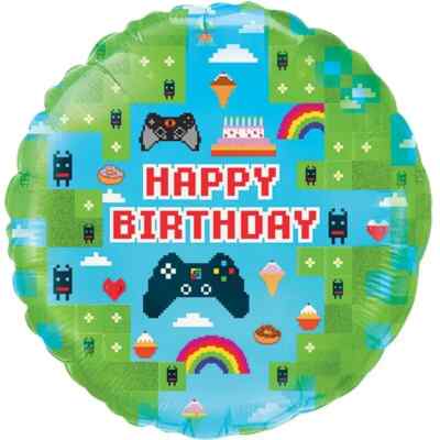 18" GAME CONTROLLER XBOX HELIUM FOIL BALLOON HAPPY BIRTHDAY PARTY | eBay UK