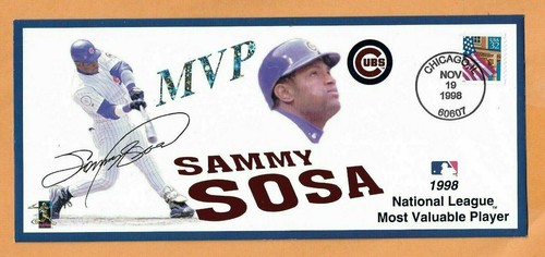 Sammy Sosa Nazionale League MVP Nov 19,1998 Chicago Ill Sporting Cover ...
