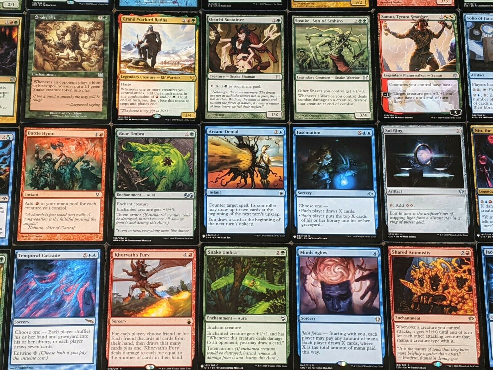 ***Custom Commander Deck*** Xyris - Snake Tribal - Wheels - EDH MTG ...