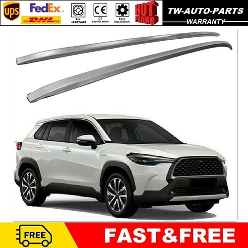 2Pcs Fits for Toyota Corolla Cross 2020 2021 2022 Roof Rail Rack Side ...